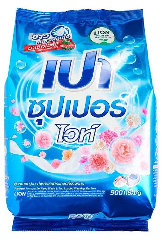 Стиральный порошок для стирки белого белья Lion Таиланд, 900 г