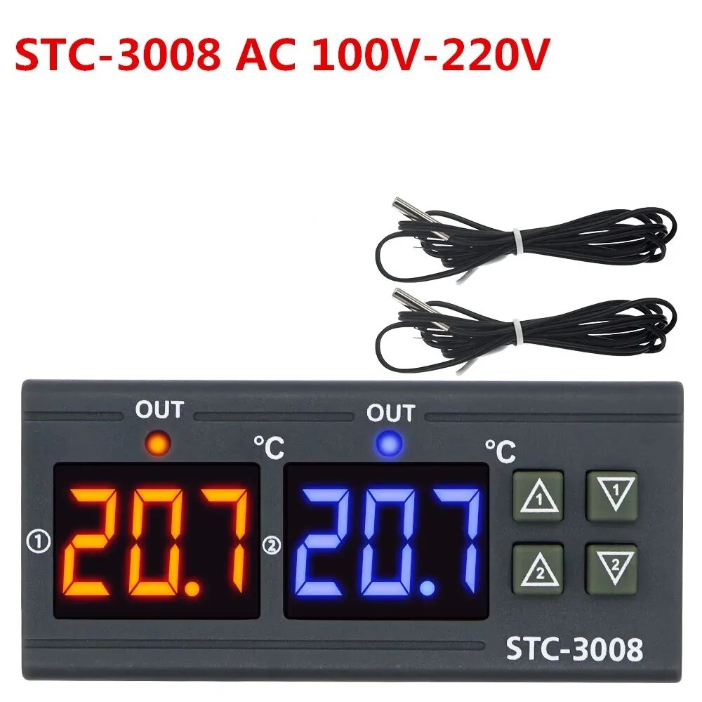 Терморегулятор STC-3008 AC 110-220V