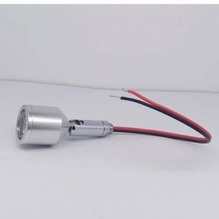 Светодиодный мини-прожектор 12В/24В silver no base, 12V, cool white (6000K)