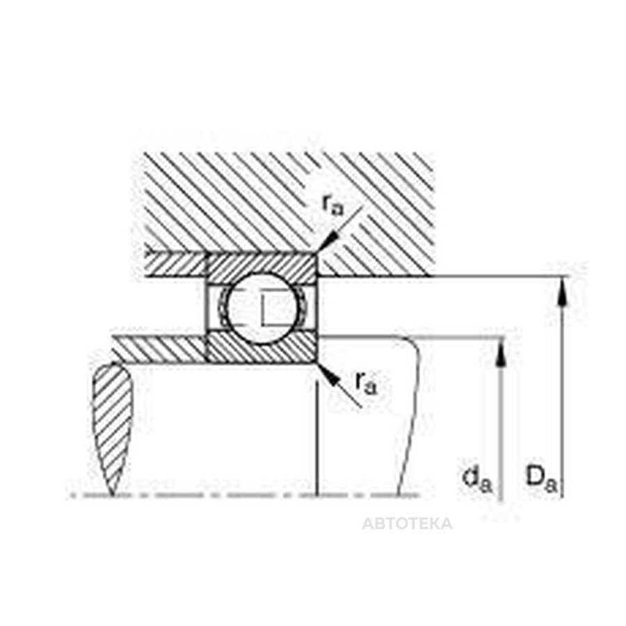 Подшипник КПП 286818 шариковый NSK 63/28-DDU NSK 6328DDU