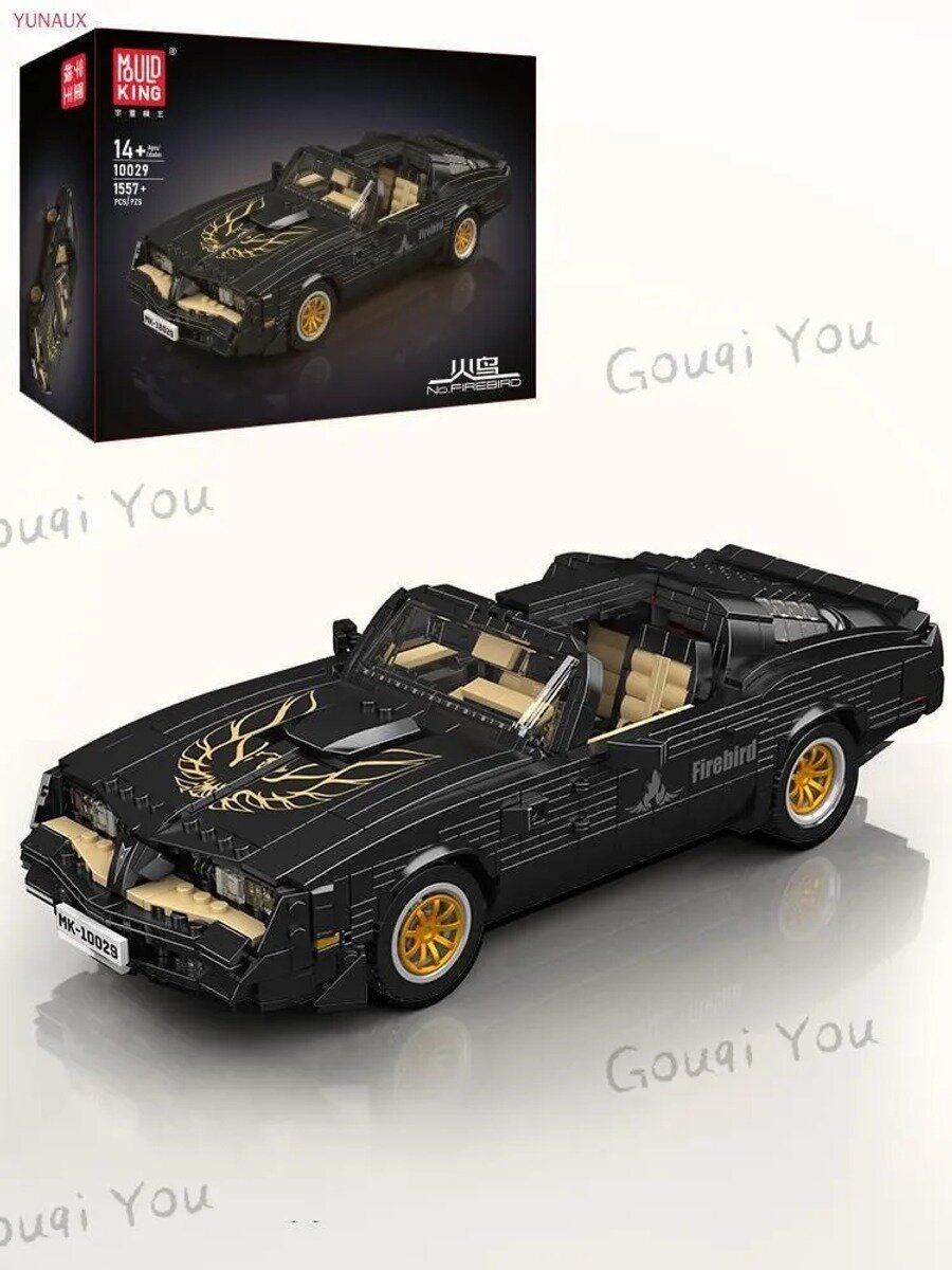 Конструктор Mould King 10029, ретро"Pontiac Firebird"American Pony Car, 1557 детали
