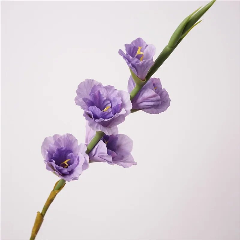 Искусственные увлажняющие гладиолусы LINANUO 4 шт. Фиолетовый, Purple