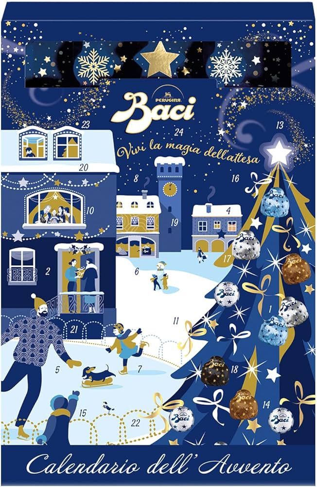 Адвент календарь Рождественский Baci Perugina Advent Ассорти шоколадных конфет, 245г