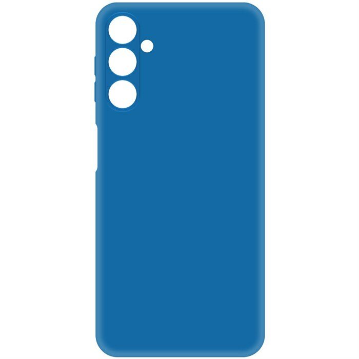 Чехол для Samsung Galaxy A24 (4G), силиконовая накладка, синий, Krutoff Silicone Case, 453022