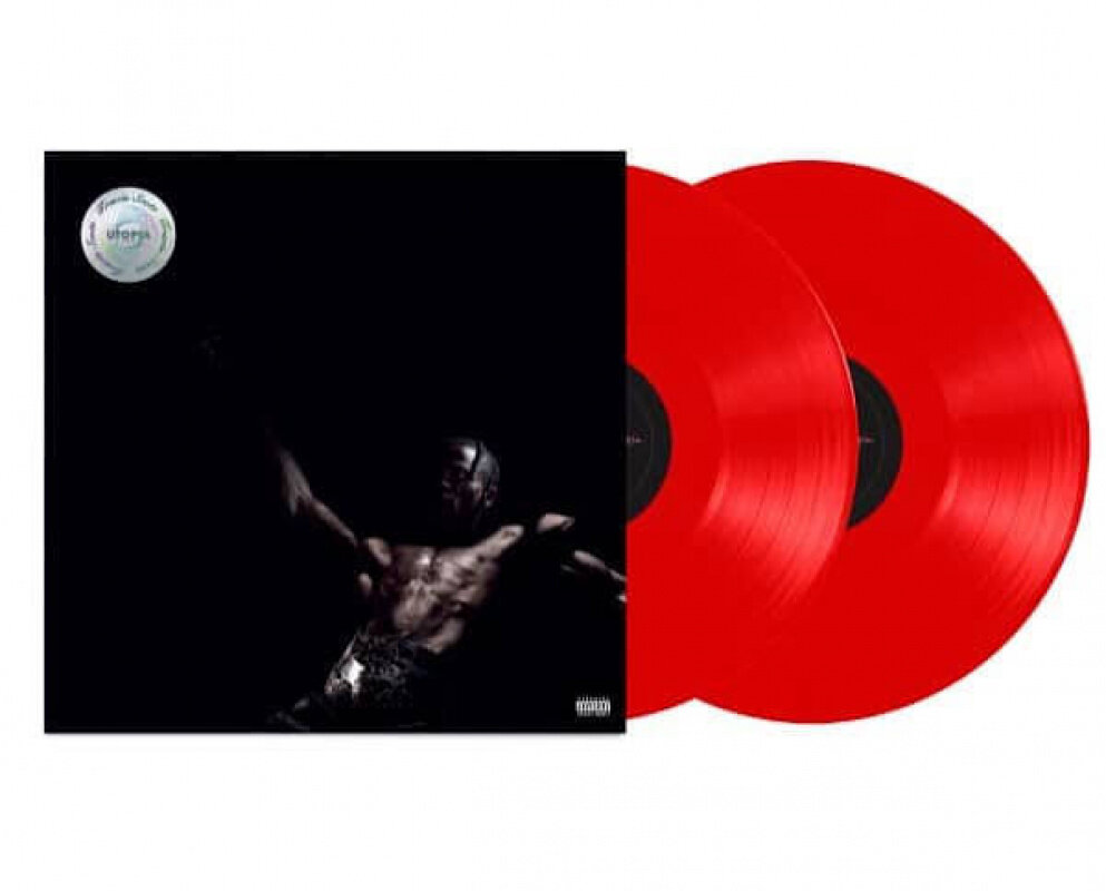 Виниловая Пластинка Travis Scott Utopia Import 2 LP Red Vinyl Limited Edition， Редкий Красный Винил Двойной Альбом Американский Хип Хоп Коллекция， Цифровой Код