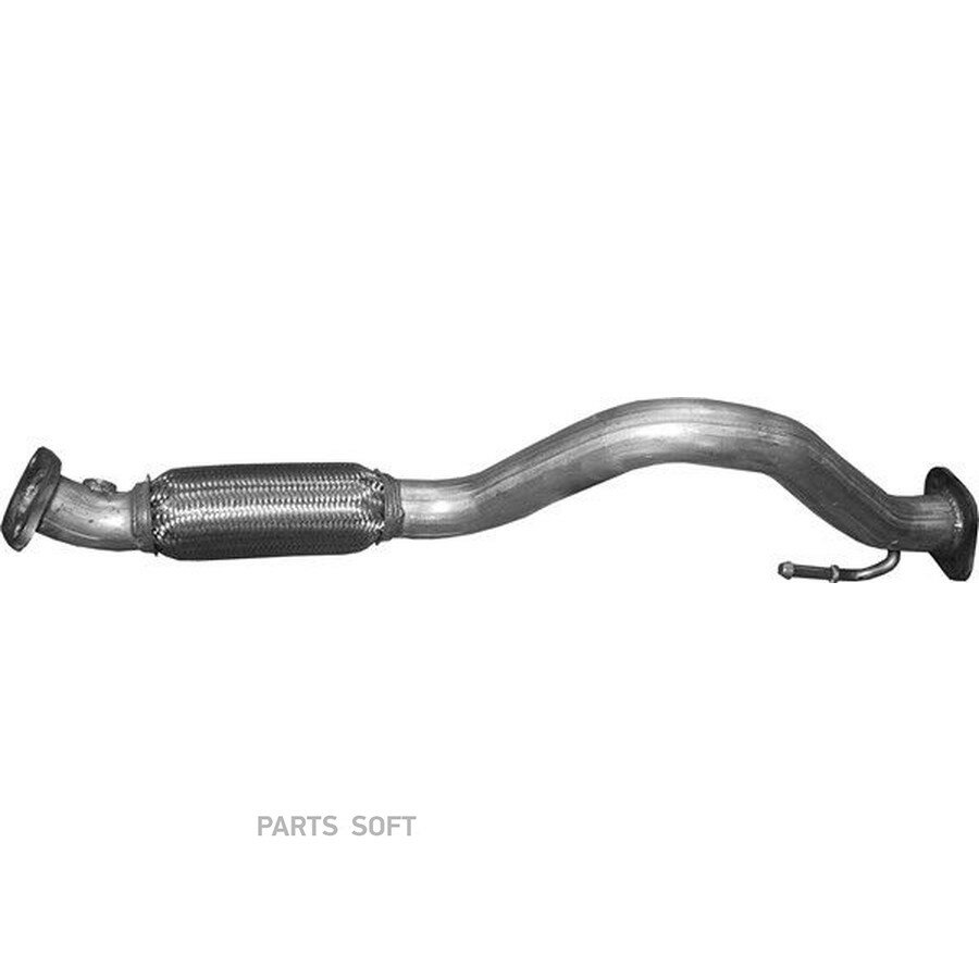 Труба глушителя приёмная VW Golf, Jetta, Passat, Scirocco, Audi A3, Seat Altea, Leon, Skoda Superb, Octavia от официального дистрибьютора, POLMOSTROW, артикул 24012