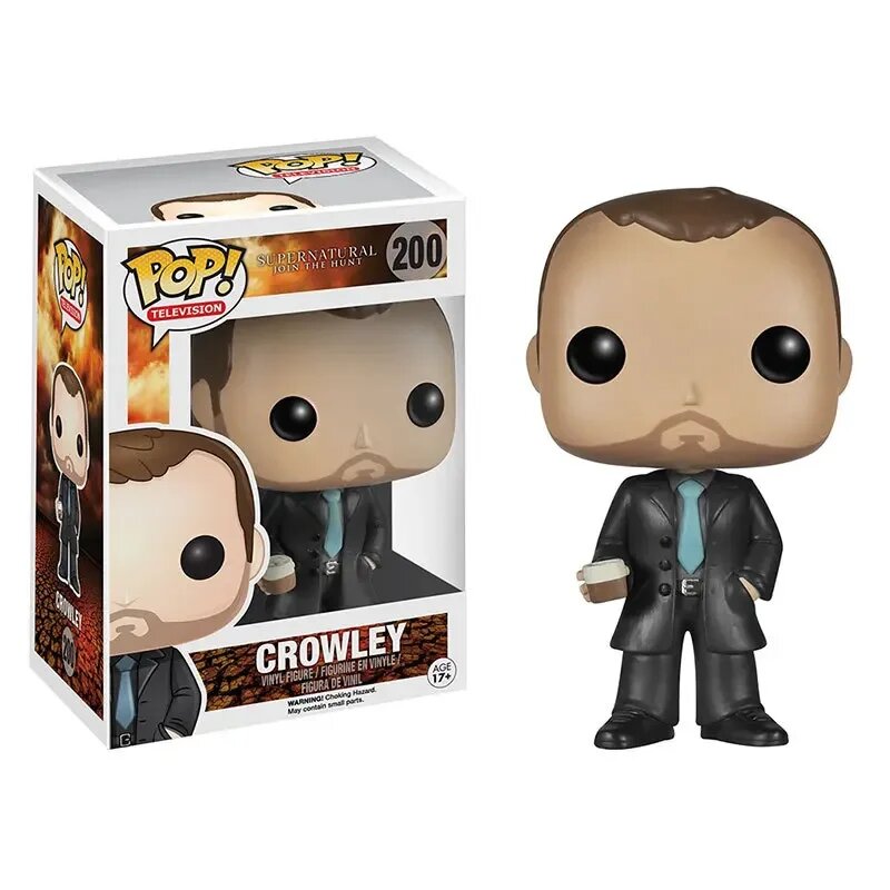Funko Pop! Supernatural Crowley #200, коричневый, в коробке
