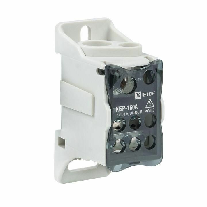 Блок распределительный кросс крепеж на панель и DIN КБР-160А EKF plc-kbr160