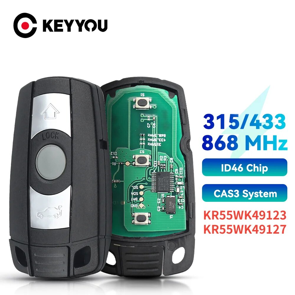 5 шт. Автомобильный ключ BMW CAS3 315/868 МГц 868Mhz