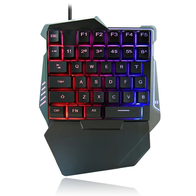 Одноручная мембранная игровая клавиатура SADES G7 USB
