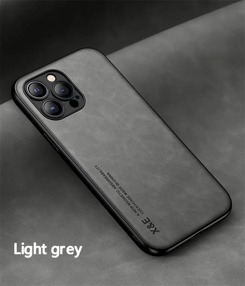 Ультратонкий шелковистый магнитный чехол для телефона для Серый, Light grey, For iPhone 14Promax