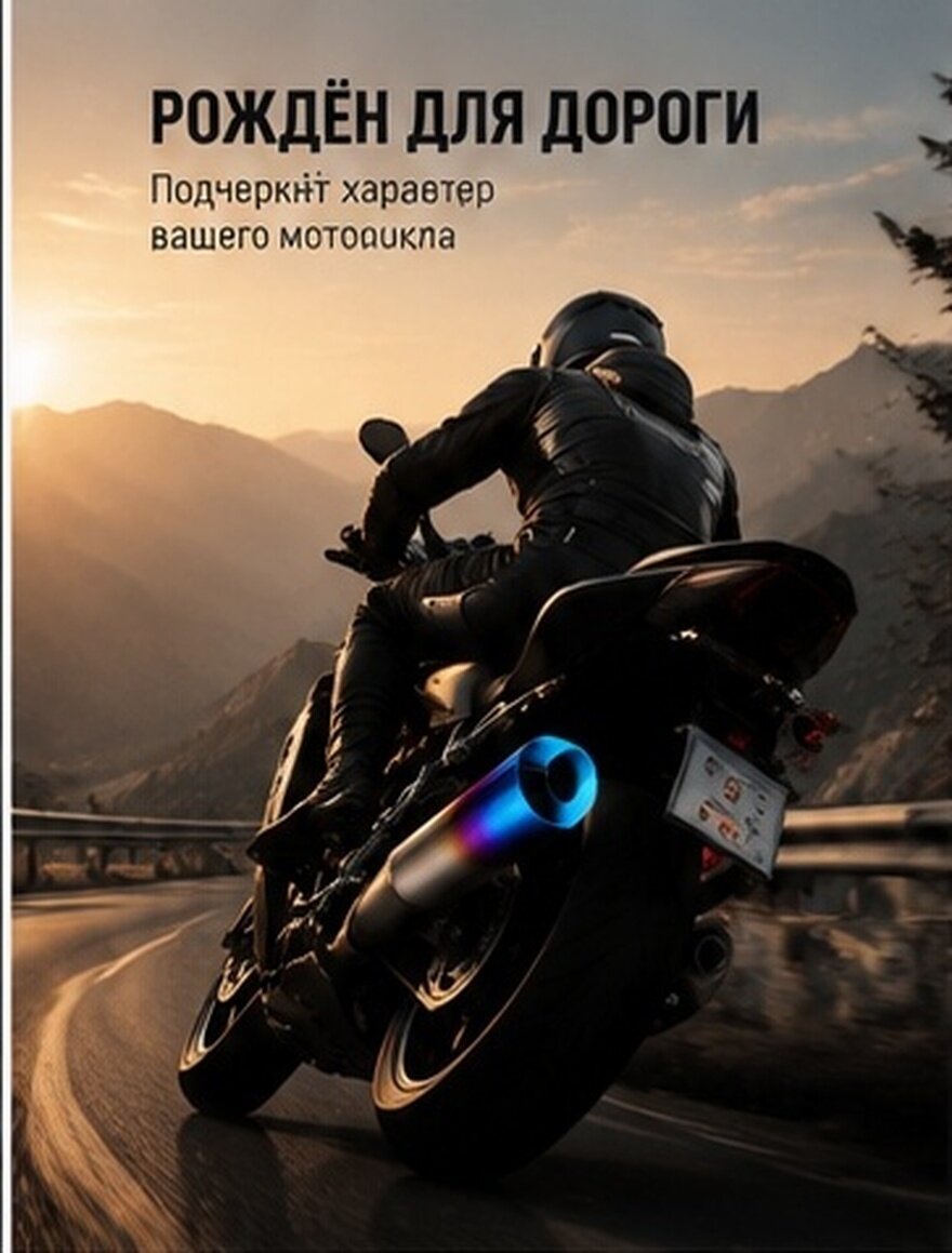 Концевой Шумоглушитель Для Мотоцикла Из Нержавеющей Стали Белый 14.00X8.5X6.60Cm
