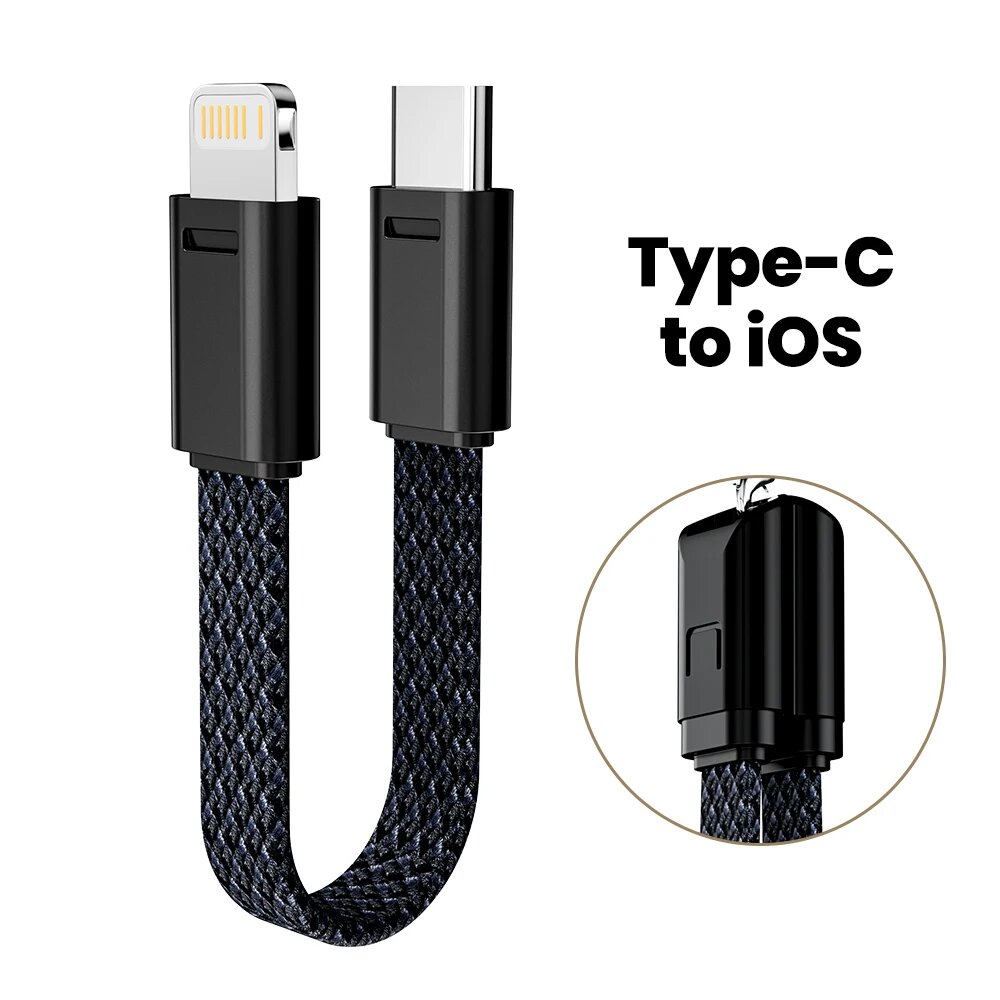 Кабель Elough 60W Type C - Type C, кабель PD, кабель Type C - Lightning для iPhone, Samsung, C to L