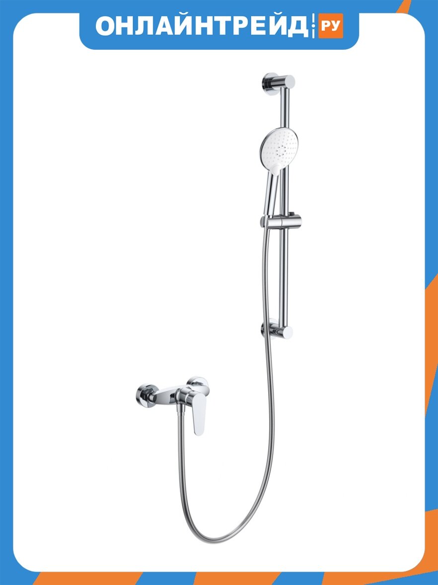 Смеситель для душа Bravat с гарнитуром F9809940CP-B-SW, хром