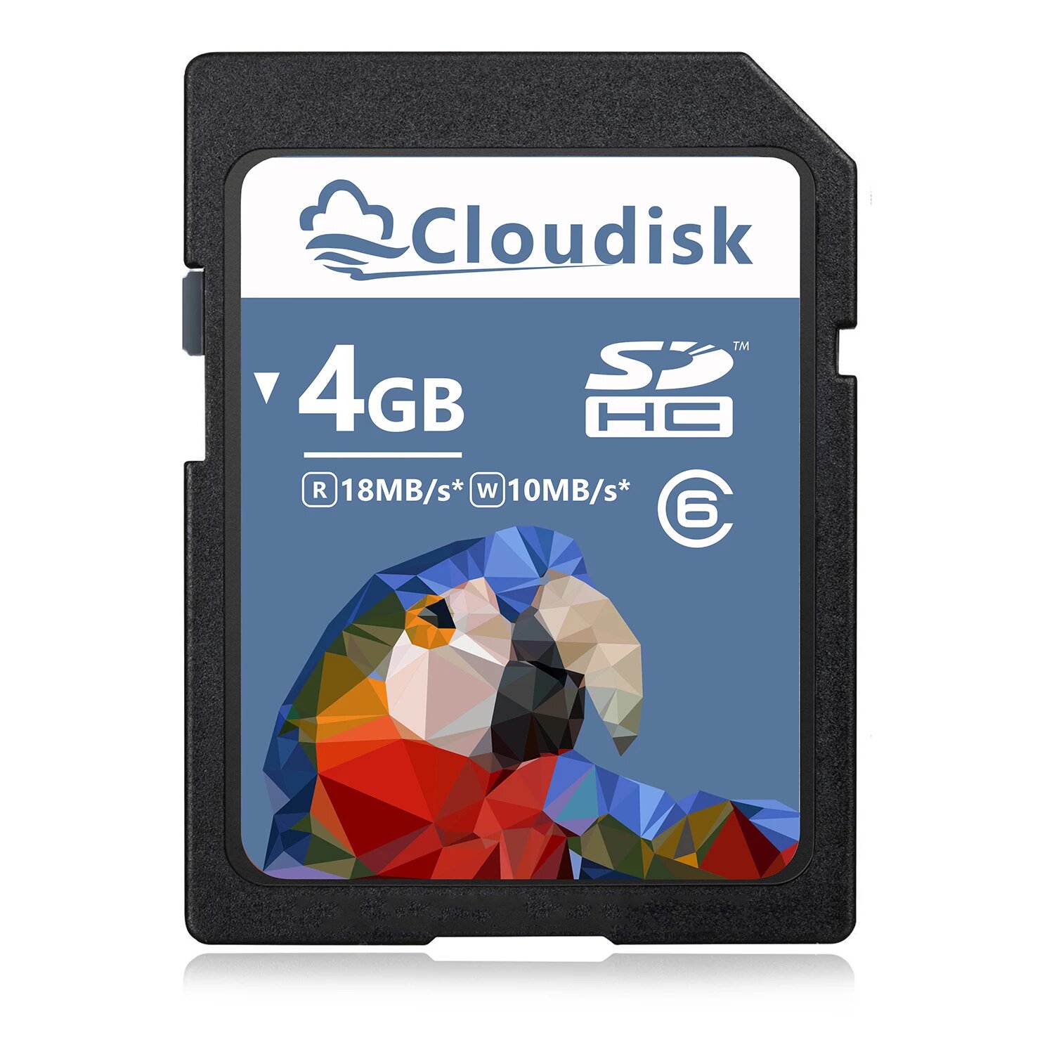 Cloudisk SD-карта Class10 4ГБ/8ГБ/16ГБ/32ГБ/64ГБ/128ГБ U3 с мотивом попугая 4GB
