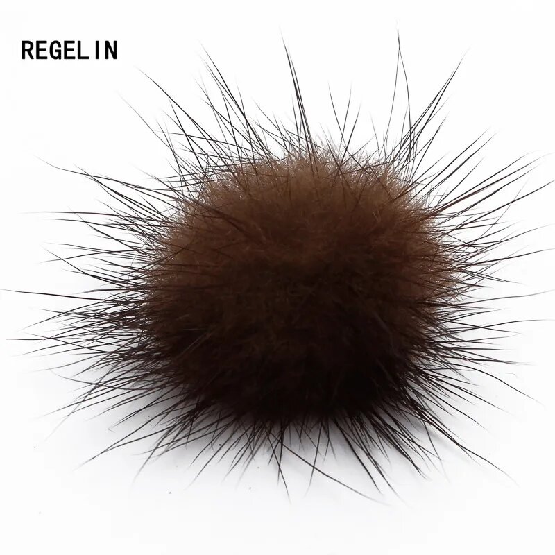 REGELIN Меховые помпоны из норки 100 шт. 25-30 мм Бежевый, coffee