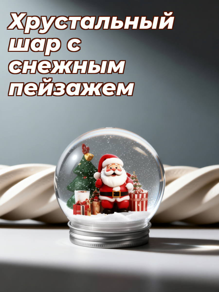 Набор Для Творчества 9 Пcs Снеговик Прозрачный Шар Diy Набор Для Создания Глобусов Зимний Крафт Кит 9.20X8.20X8.20Cm