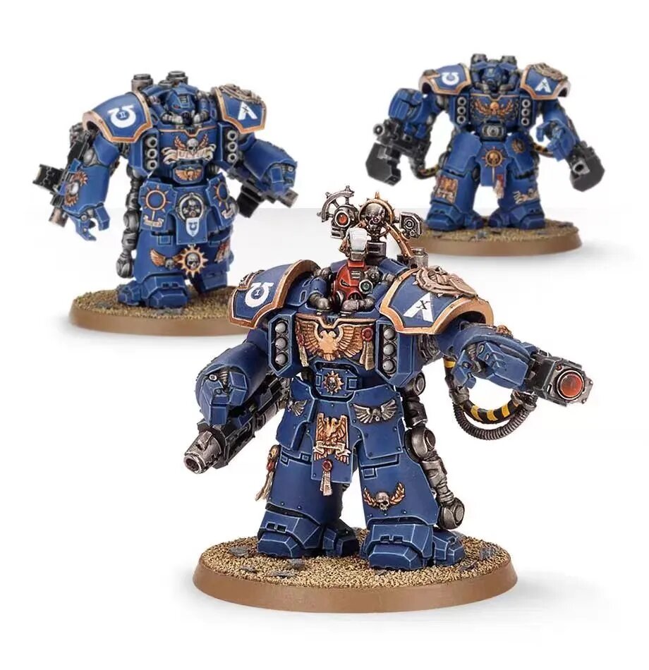 Warhammer 40K SPACE MARINES CENTURION ASSAULT SQUAD Смоляная модель (не собрана, не окрашена)