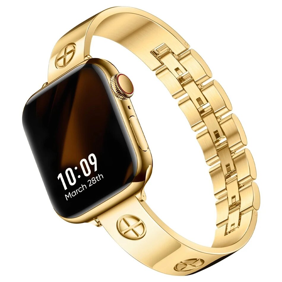 Ремешок LuLuTom из нержавеющей стали Apple Watch Gold