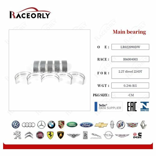 Вкладыши коренные STD Land Rove 22crdi LR022090 RACEORLY I06004003