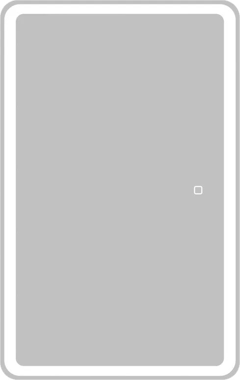 Зеркало-шкаф BelBagno Марино (Marino) SPC-MAR-500/800-1A-LED-TCH 50 со светодиодной подсветкой, 50 см, с сенсорным управлением, белое, зеркало настенное в ванную, в современном стиле