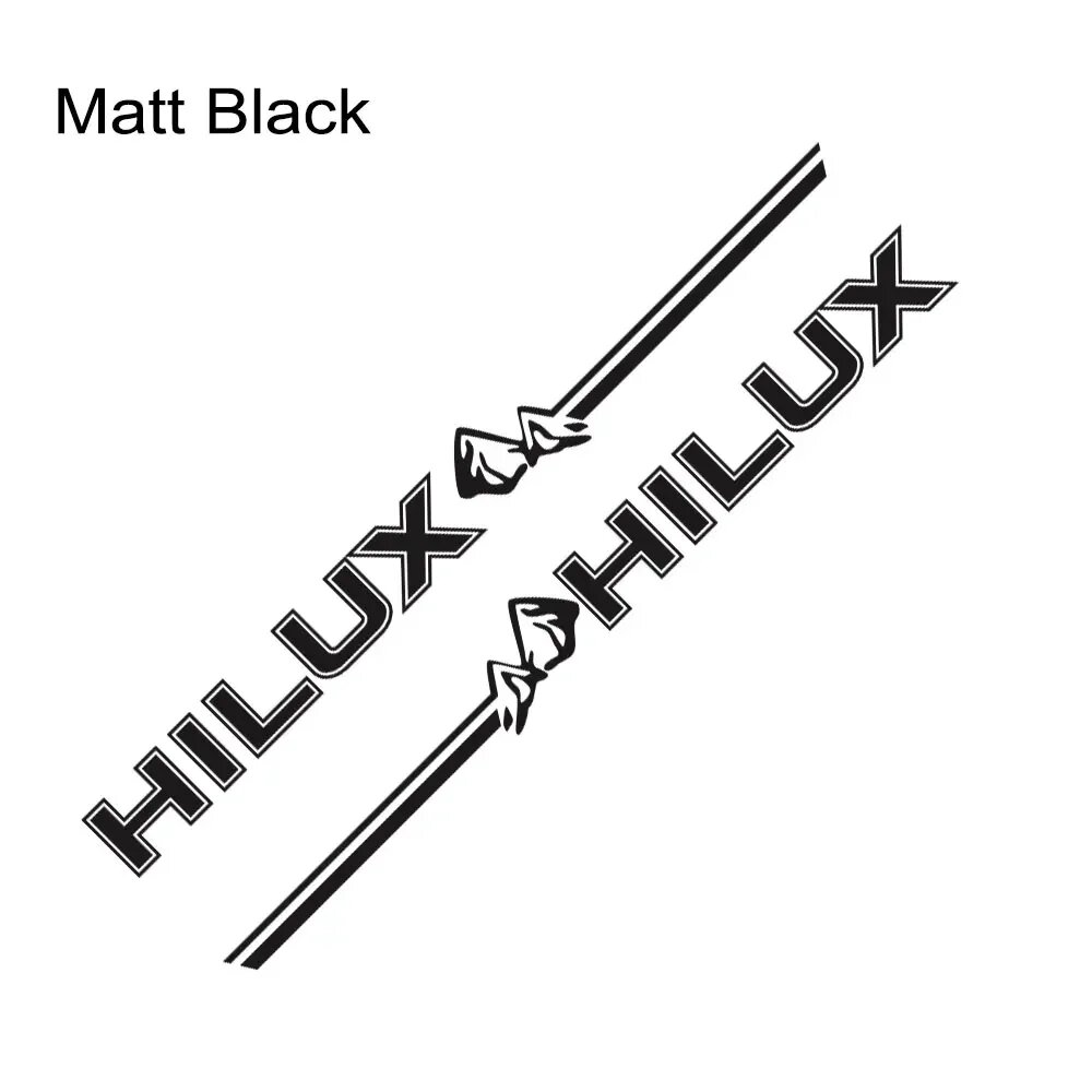 Наклейки на Toyota Hilux Matt Black