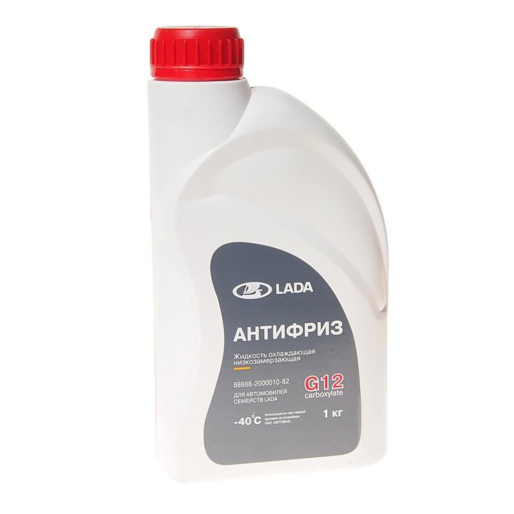 Антифриз красный -40C 1л G12 для ВАЗ Лада арт 88888200001082 LADA