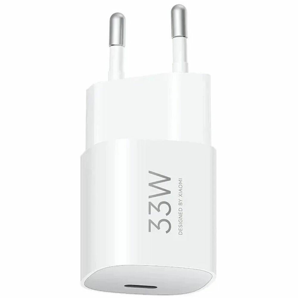 Сетевое зарядное устройство Xiaomi 33W Nano Power Adapter Type C, белое