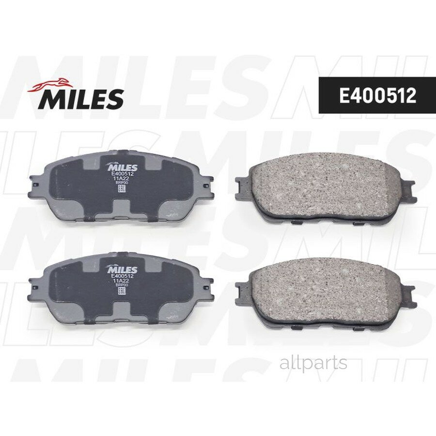 MILES E400512 Колодки тормозные TOYOTA CAMRY (V30) 01-06 передние