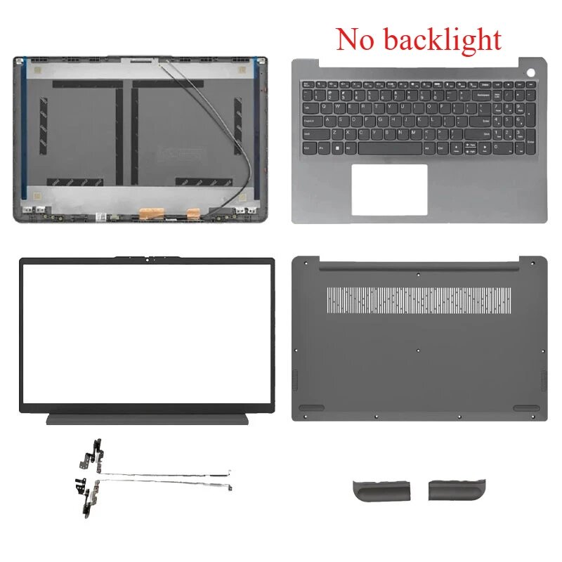 Запчасти для Lenovo Ideapad 15S 3-15ALC6 15ITL6 2021 Серый, ABkeyboardDHH