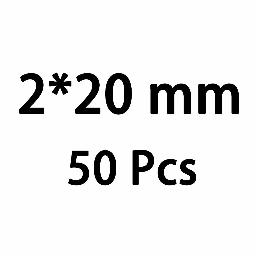 Мини-гвоздики из меди JARBLUE диаметром 1.2, 1.5, 2, 2.8 мм, длина 8-50 мм (50pcs)2x20mm