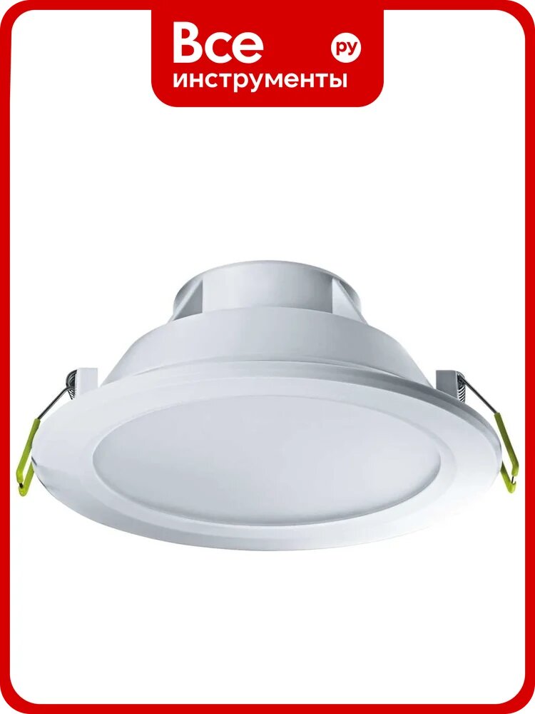 Светодиодный светильник Navigator 94 837 NDL-P1-20W-840-WH-LED аналог Downlight КЛЛ 2х18 94837, 20 Вт, пластик