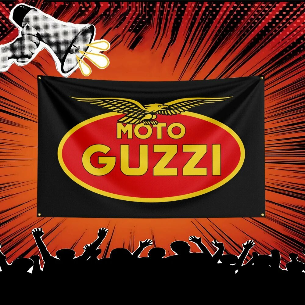 Флаг Moto Guzzi 60x90 см 90 x 150cm, ZH3528