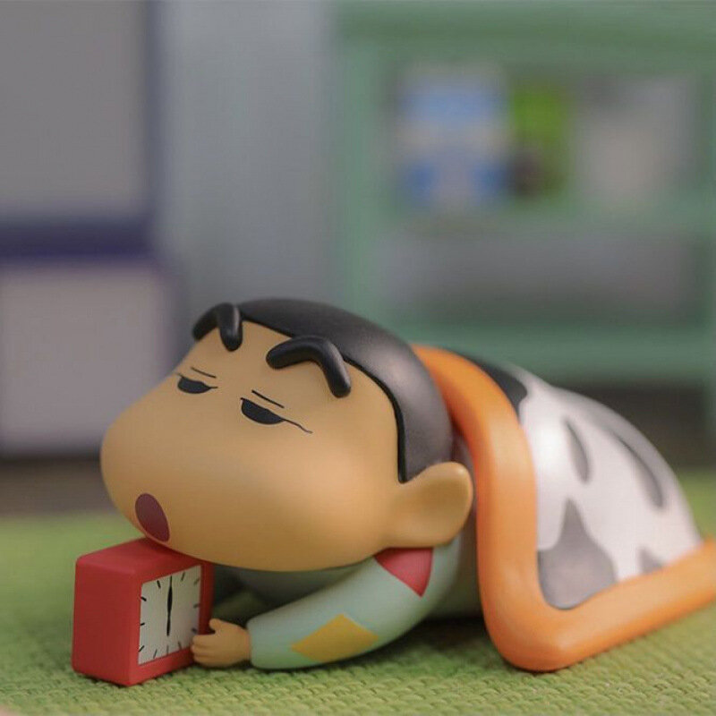Фиксированная дизайнерская фигурка серии Crayon Shin-chan Daily Series - тема утренней рутины для детского стола