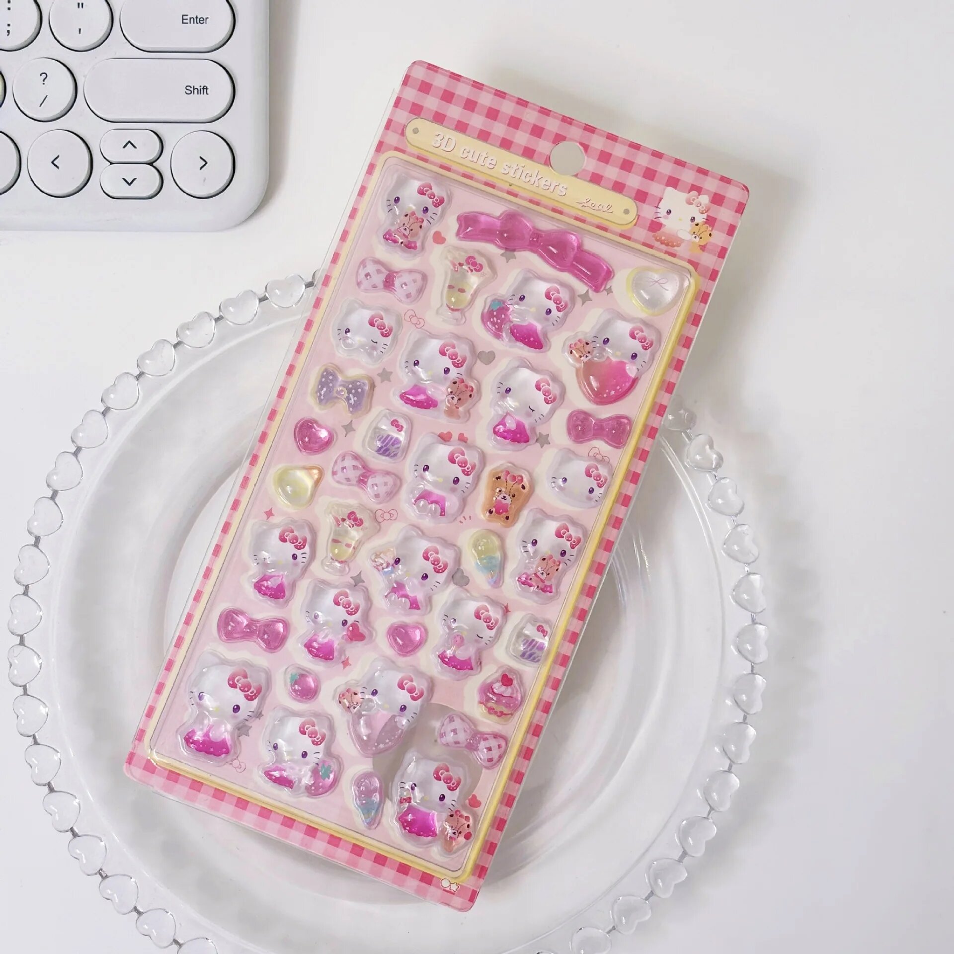 Стикеры Hello Kitty Sanrio, 8шт, розовый