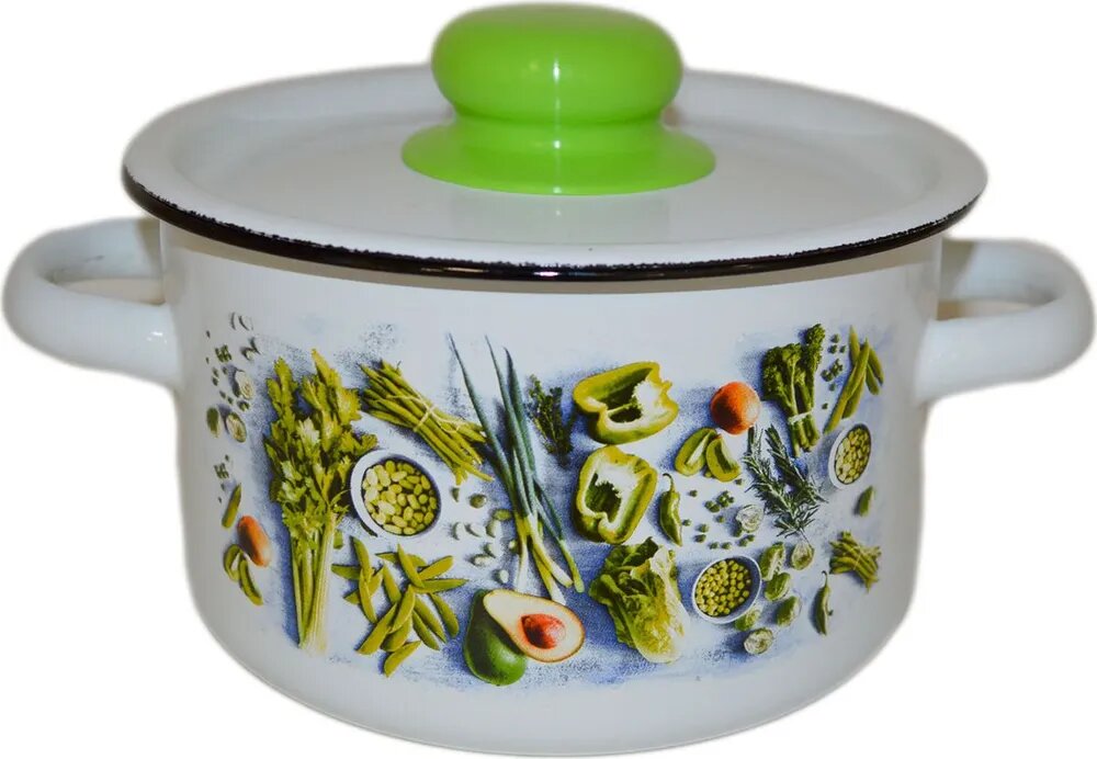 Appetite Кастрюля Свежая Зелень, Эмалированная сталь, 1,5 л, 1 шт