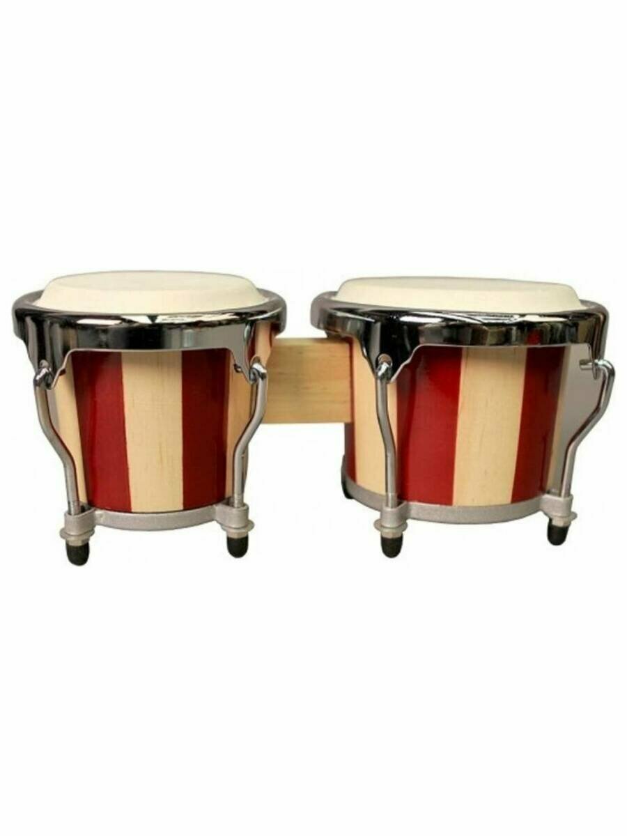 TERRIS BGD-45 S - Бонго 4' & 5' (10 & 13 см), дерево, натуральная кожа