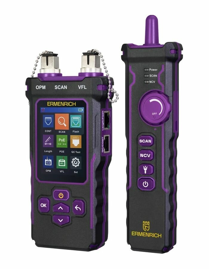 Кабельный тестер Ermenrich 84551 многофункциональный NetGeeks NP60