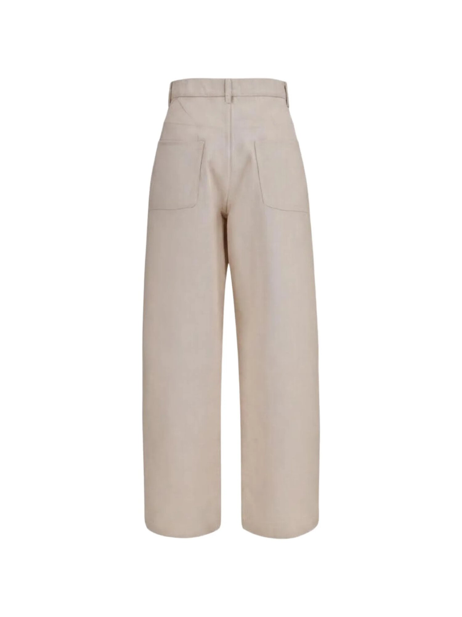 Джинсы ROHE Berber barrel-leg jeans, размер 36, бежевый/белый — фото 1