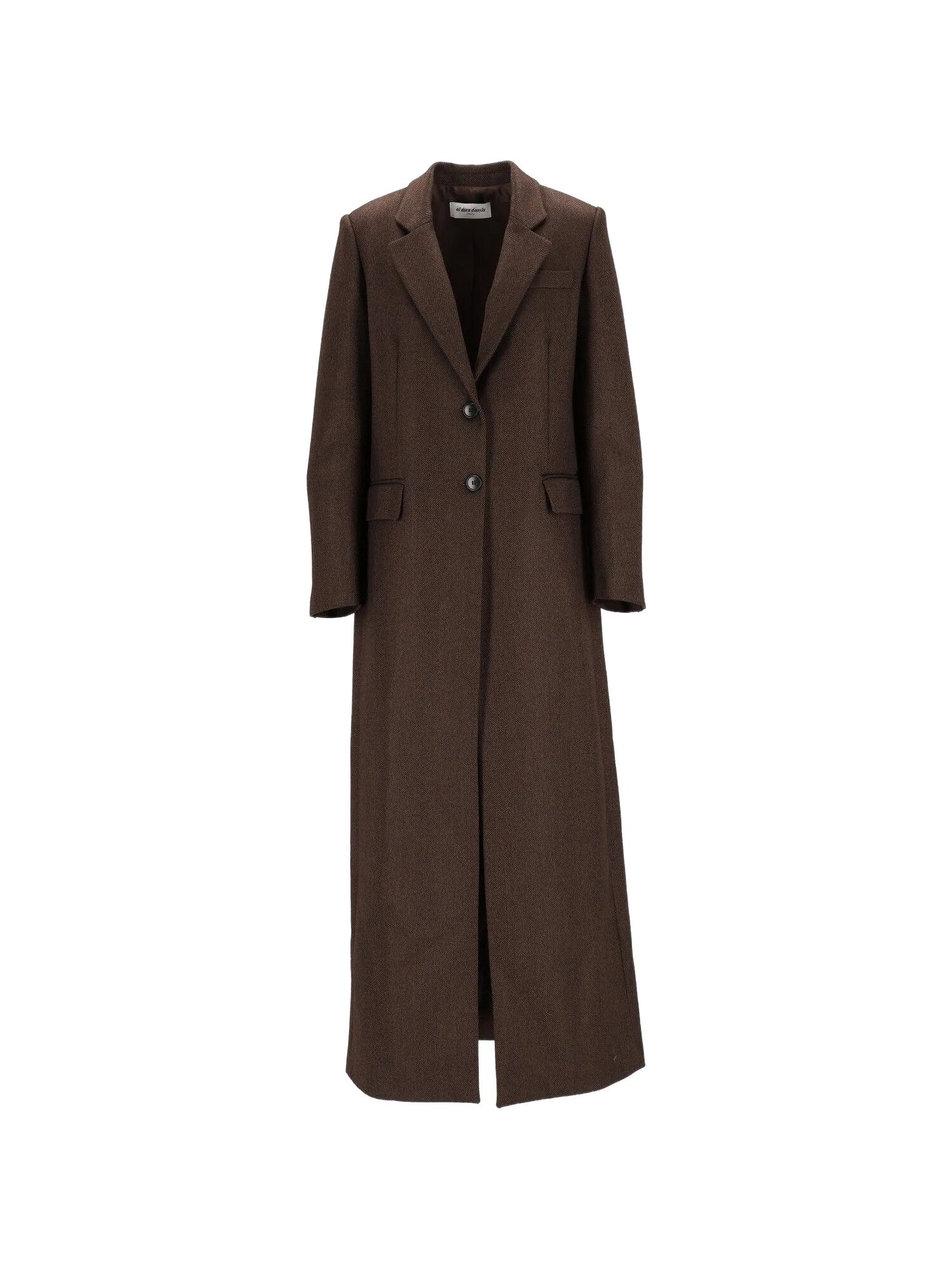 Пальто Herringbone-pattern single-breasted coat