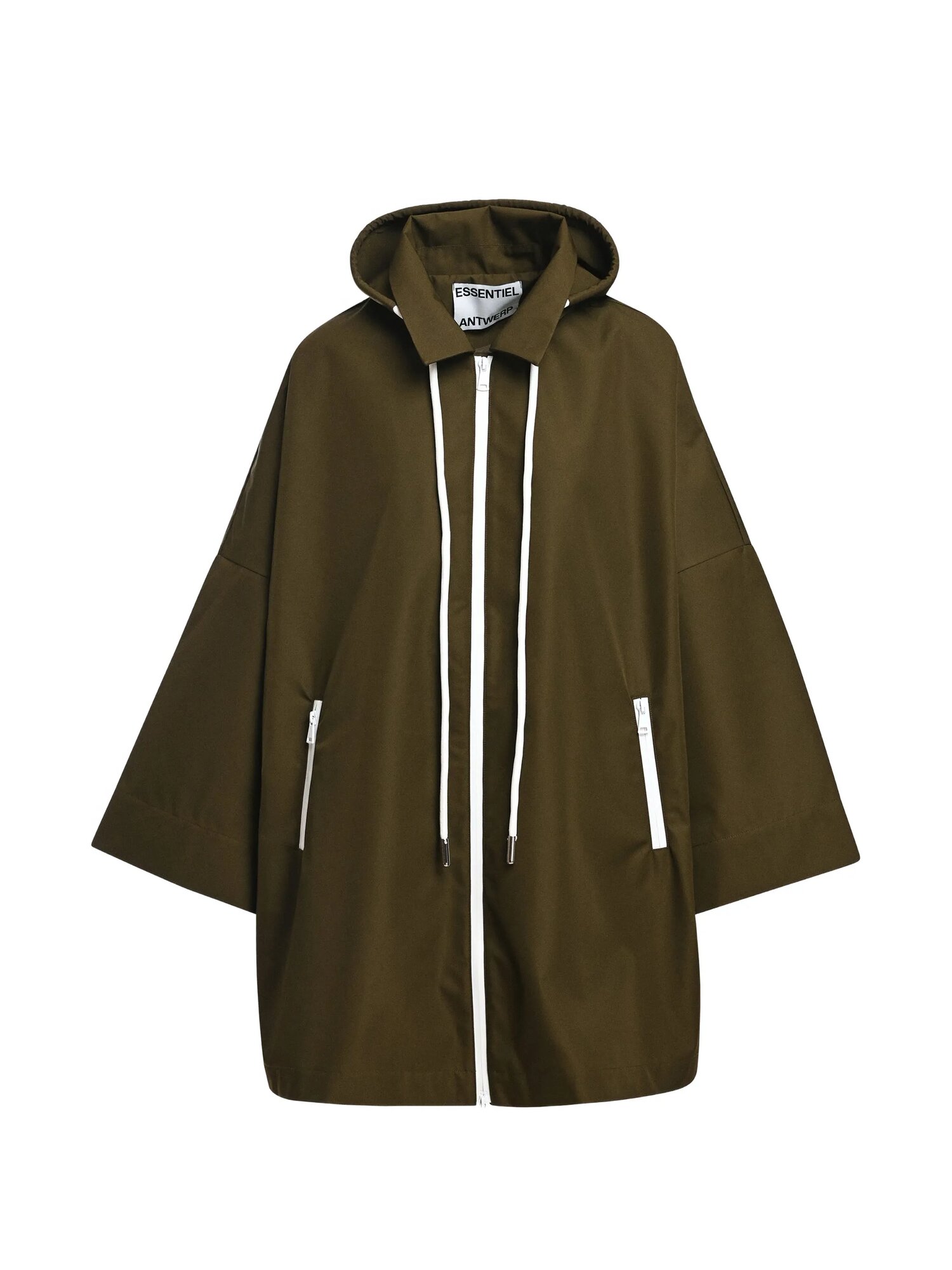 Пальто ESSENTIEL ANTWERP Krimson hooded coat