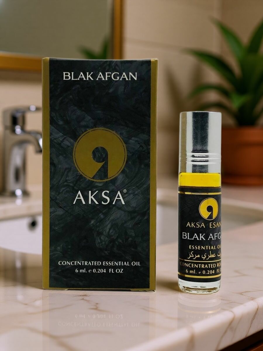 Духи Black Afgan масляные духи Aksa Esans 6мл- 1шт