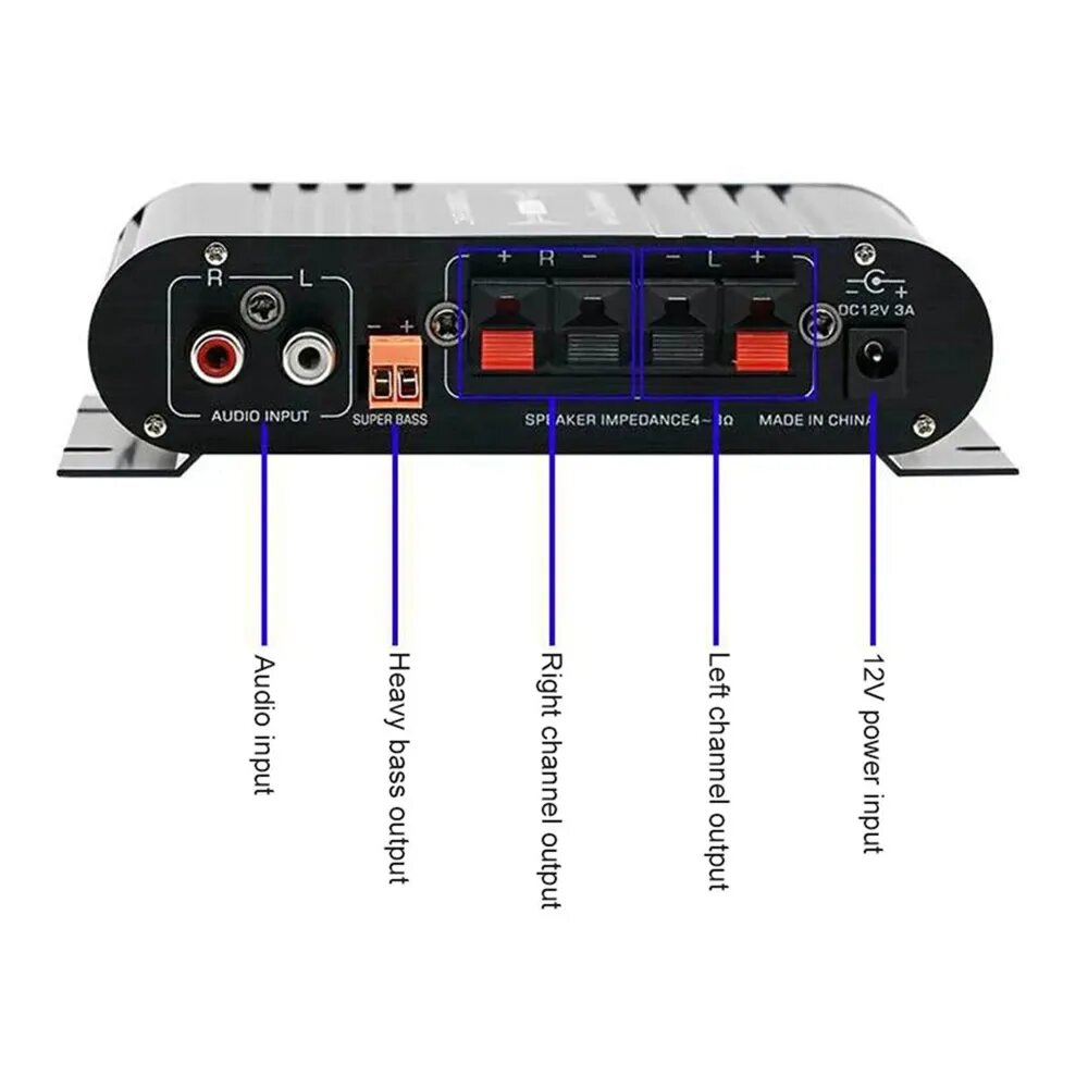 -838 Аудиоусилитель Мини-Усилитель Hi-Fi С Вилкой Европейского Стандарта