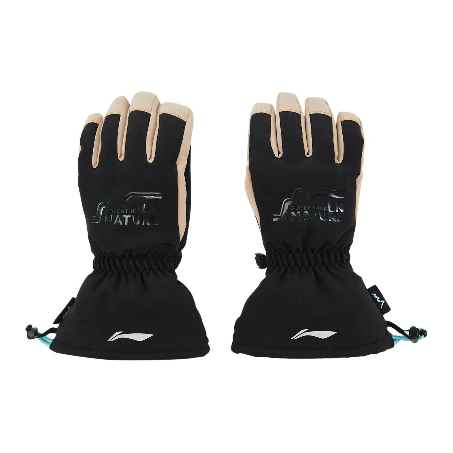 Спортивные перчатки унисекс Li Ning Polyester Sports Gloves, черные, M EU