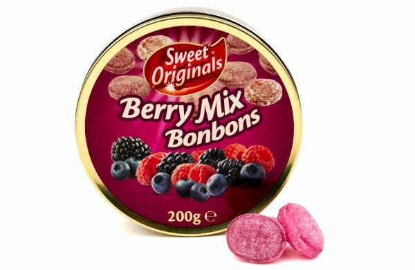 Леденцы SWEET ORIGINALS со вкусом ягод ж/б 200г