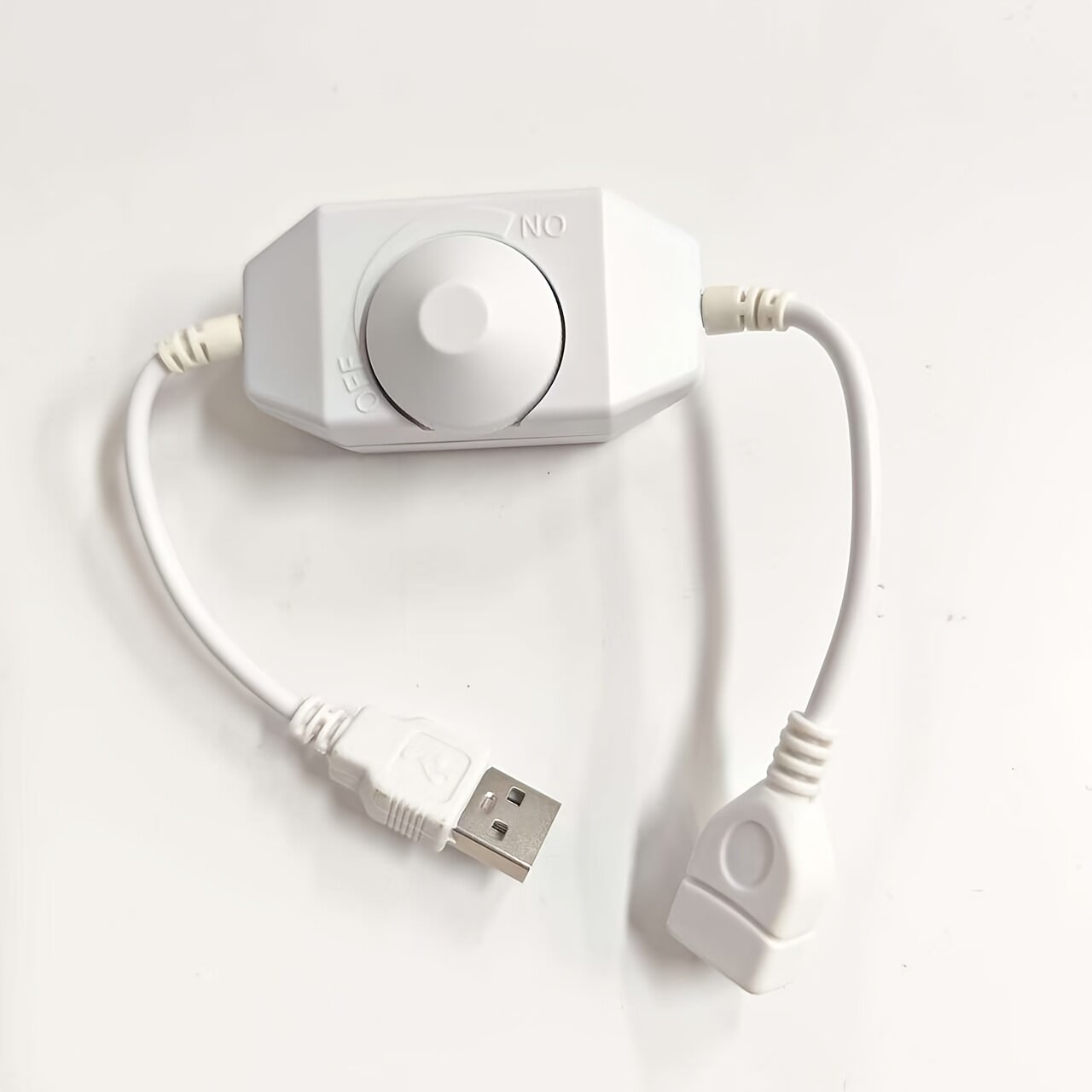 USB LED диммер с поворотной ручкой DC 5V, регулятор яркости для светодиодной ленты, белый