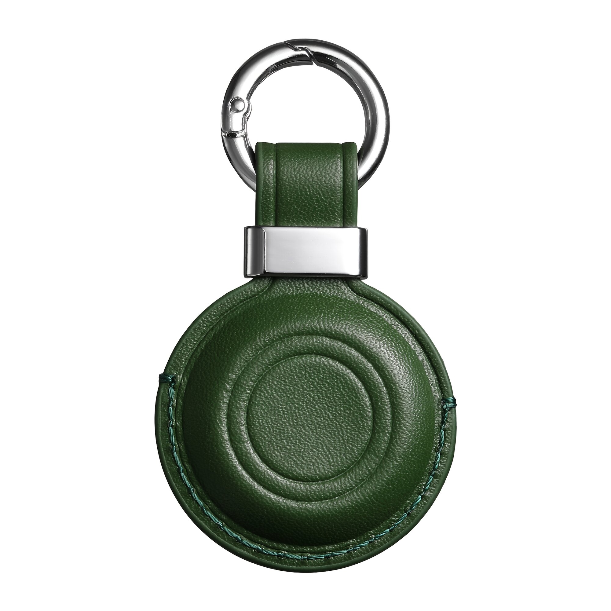 Чехол из экокожи для Bluetooth-трекера 1-го и 2-го поколения с брелоком, царапиноустойчивый, зеленый