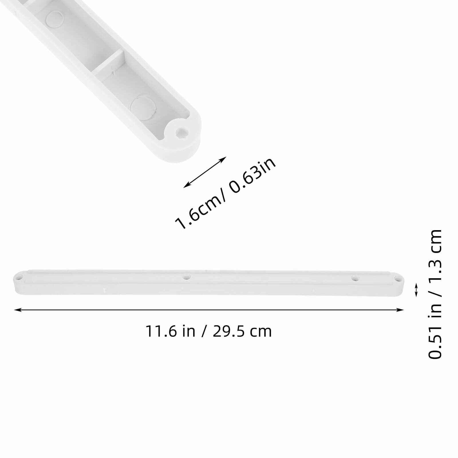 2 Пара Сides Mounted Runner Для Ящиков Размер 30.00X1.60X1.40Cm Белый Цвет