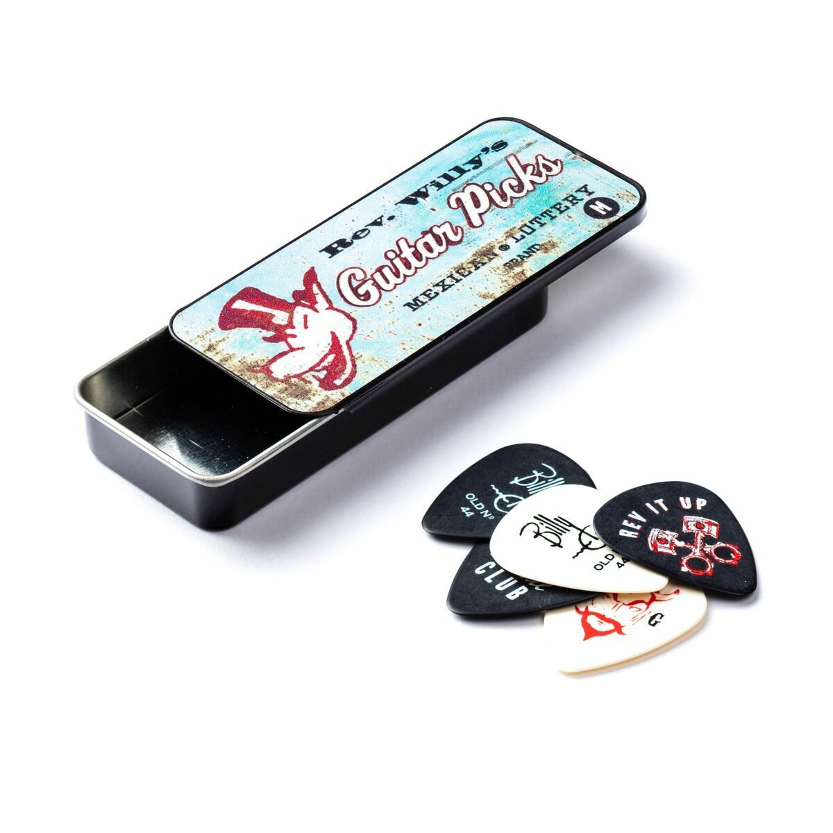 Dunlop RWT01L Billy Gibbons Pick Tin Сувенирный набор медиаторов в пенале