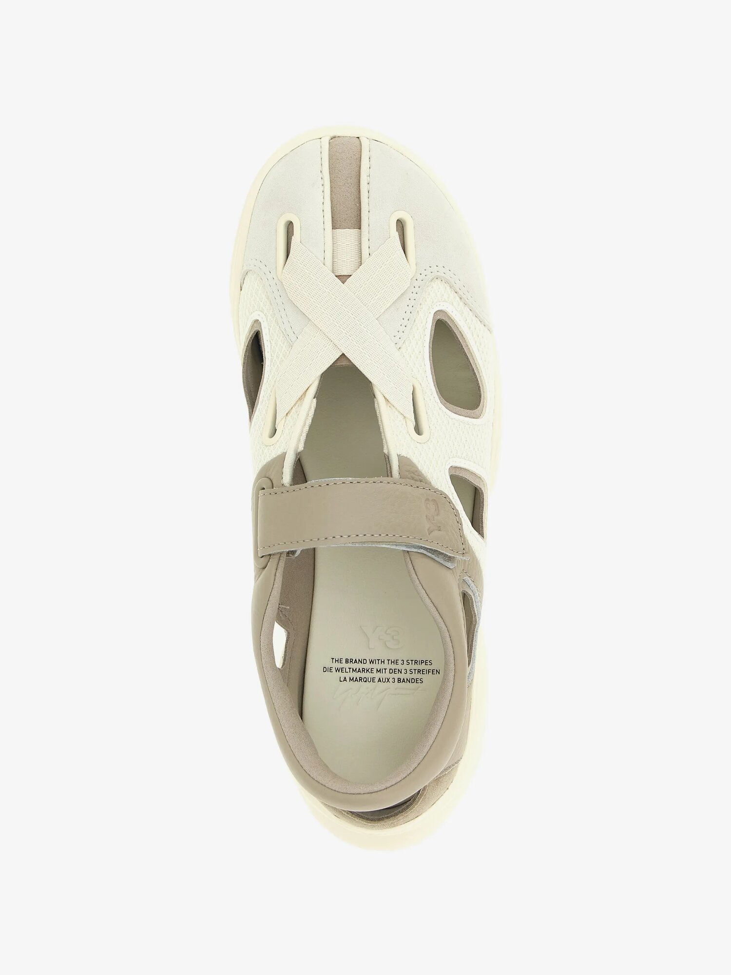 Сандалии Y-3 Cutout embossed logo sandals, размер 10 — фото 1